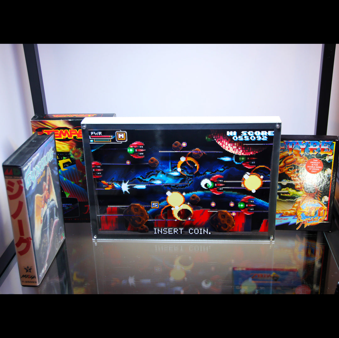 3D Pixel Art - Arcade Shoot Em Up - Customisable Shadow Box – Sprixels
